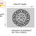 Celtic Runes Round Mandala Medallion Reusable Stencil Sizes A3 A4 A5 ...