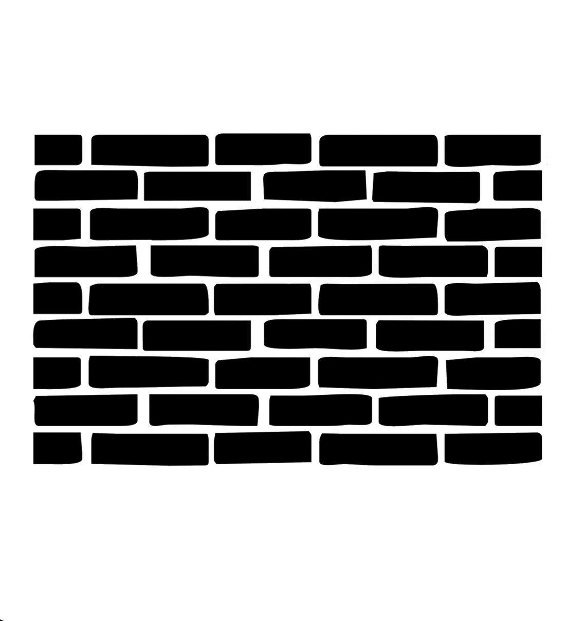 Brick Pattern Damask BIG SIZES Art Craft Reusable Mylar Stencil or Self ...
