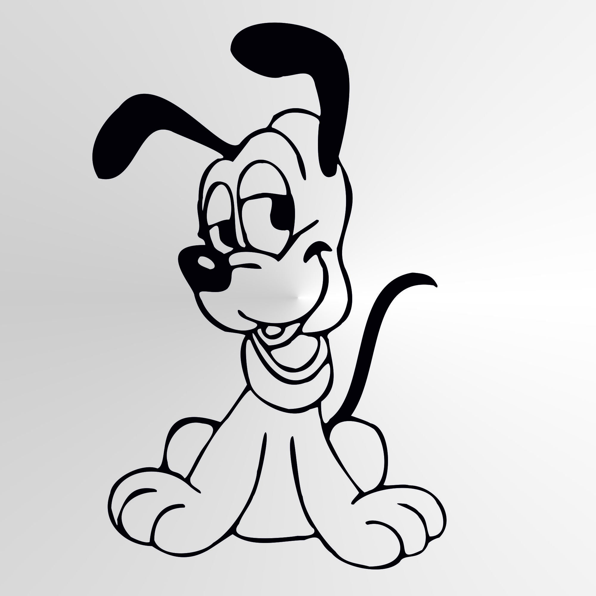 Happy Pluto Reusable Stencil Sizes A5 A4 A3 Cartoon | Etsy