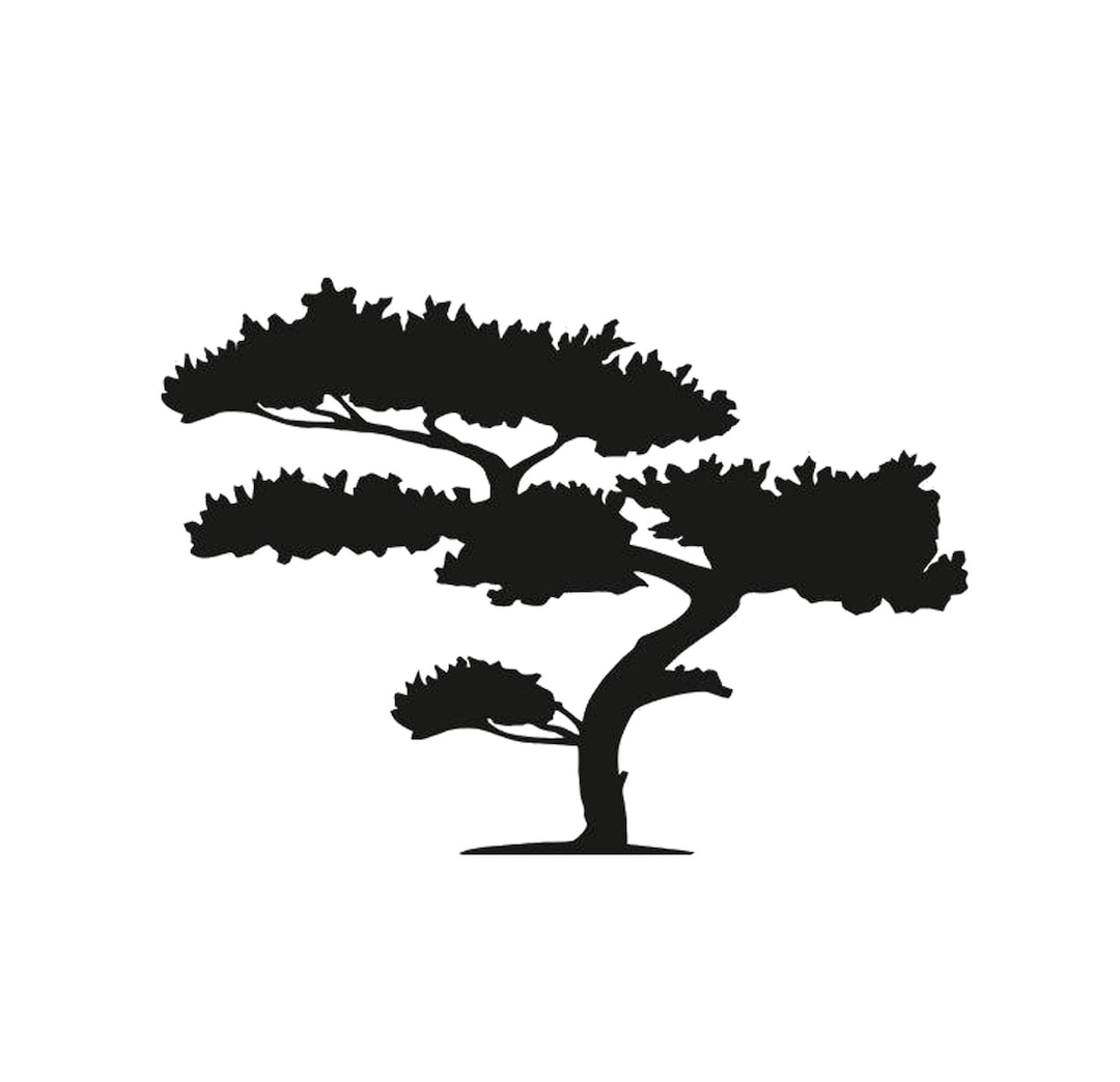 Bonsai Tree BIG SIZES Reusable Mylar Stencil or Self Adhesive Stencil ...