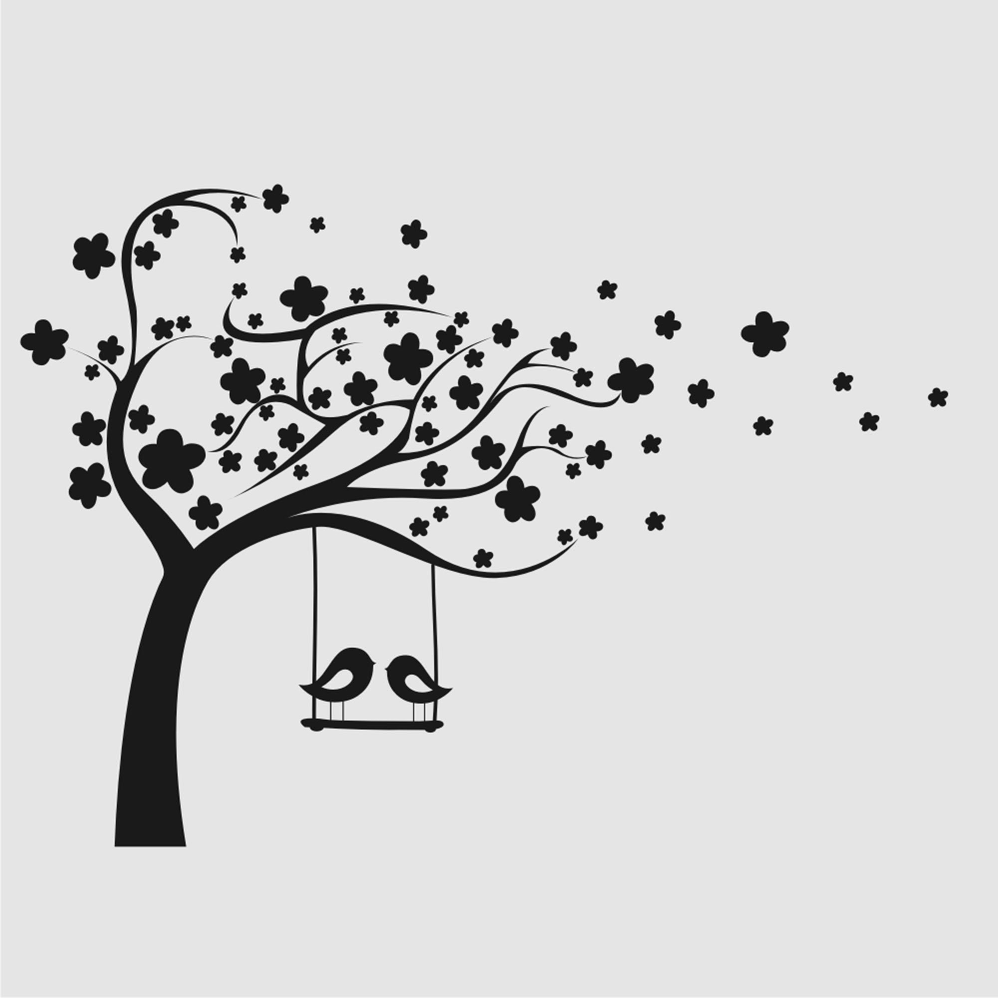 Kids Tree Birds BIG SIZES Art Craft Reusable Mylar Stencil or | Etsy