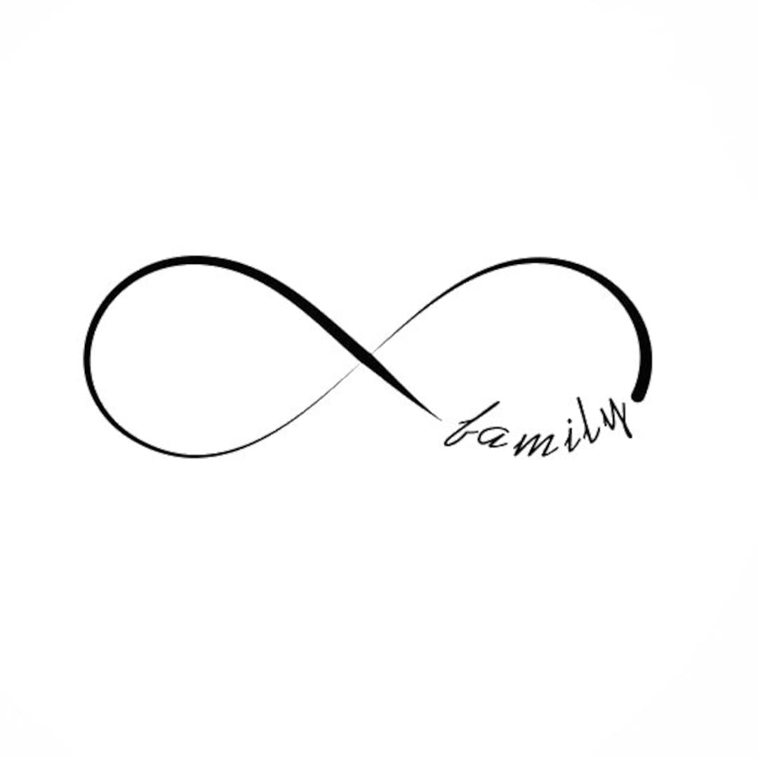 Infinity Sign Family Quote BIG SIZES Art Craft Reusable Mylar Stencil ...