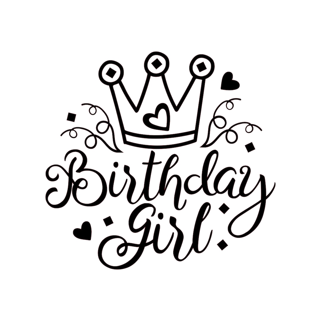 Birthday Girl Sign Reusable Stencil Sizes A5 A4 A3 Party Kids Room ...