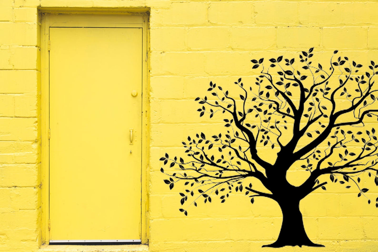 Big Oak Tree BIG SIZES Reusable Mylar Stencil or Self Adhesive - Etsy