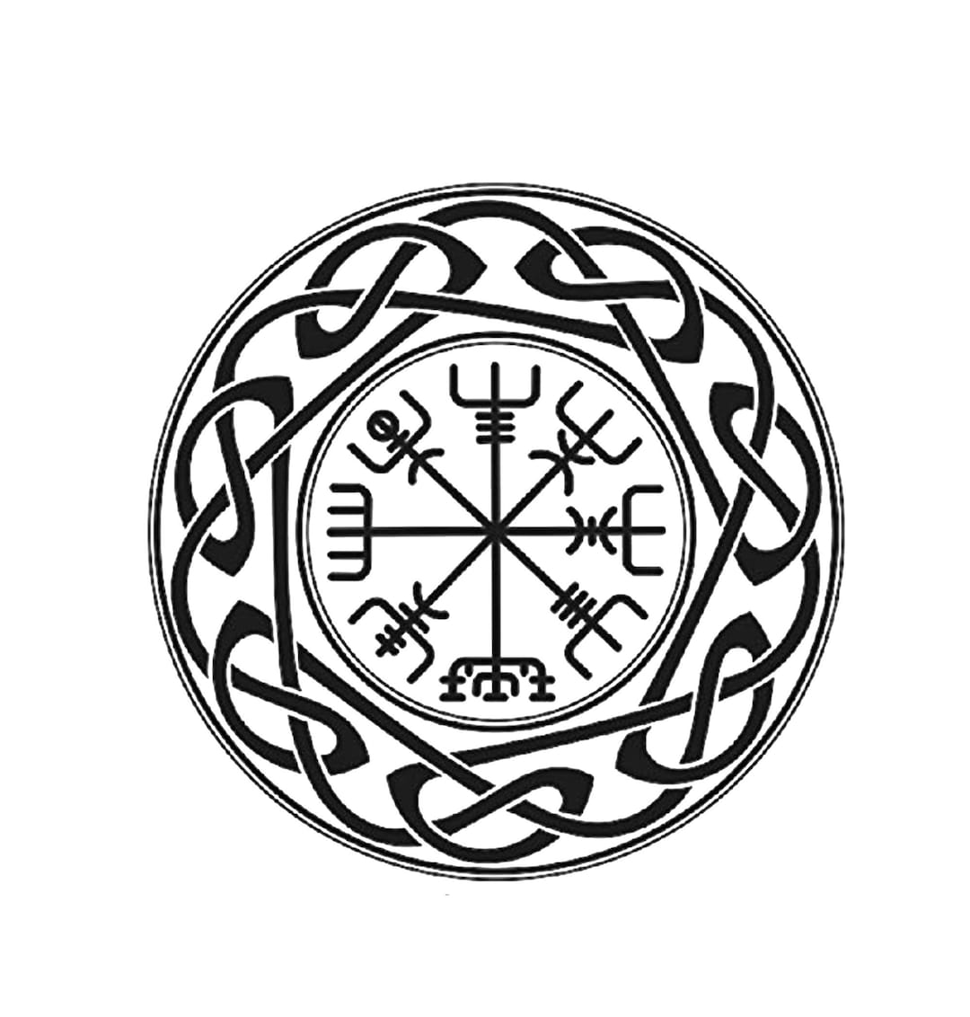Celtic Runes Round Mandala Medallion Reusable Stencil Sizes A3 A4 A5 ...