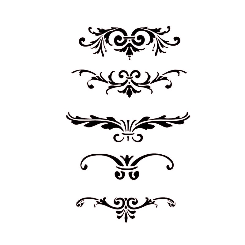 Scroll Stencil - Etsy UK