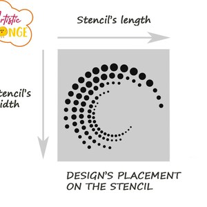 Dots Clock Stencil - Reusable or One Use, Modern Wall Decor Clock2 - Etsy