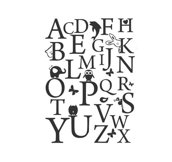 Alphabet Kids Letters Name BIG SIZES Art Craft Reusable Mylar - Etsy