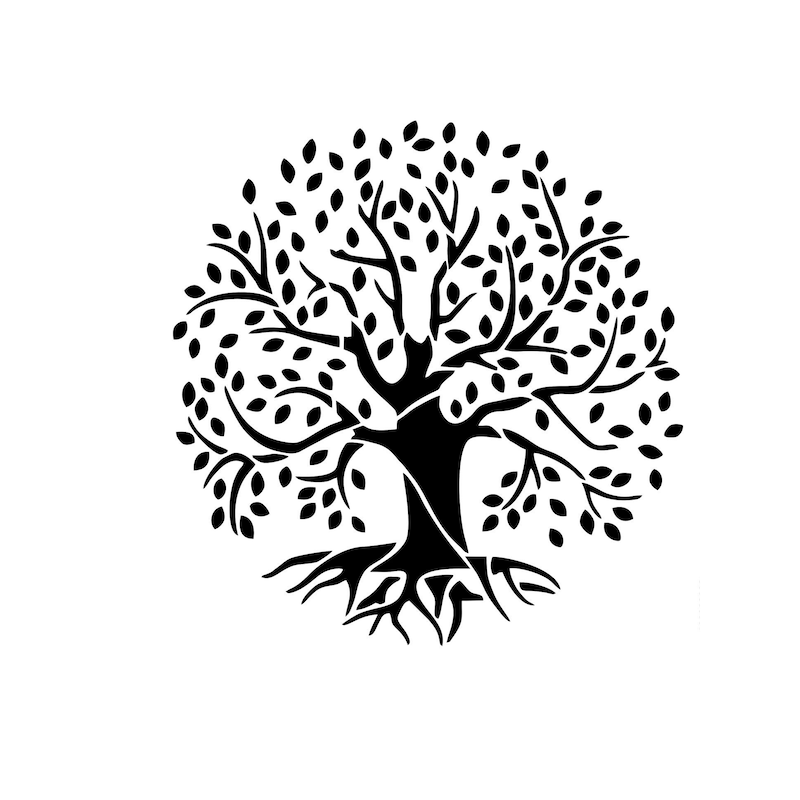 Tree of Life Stencil - Etsy