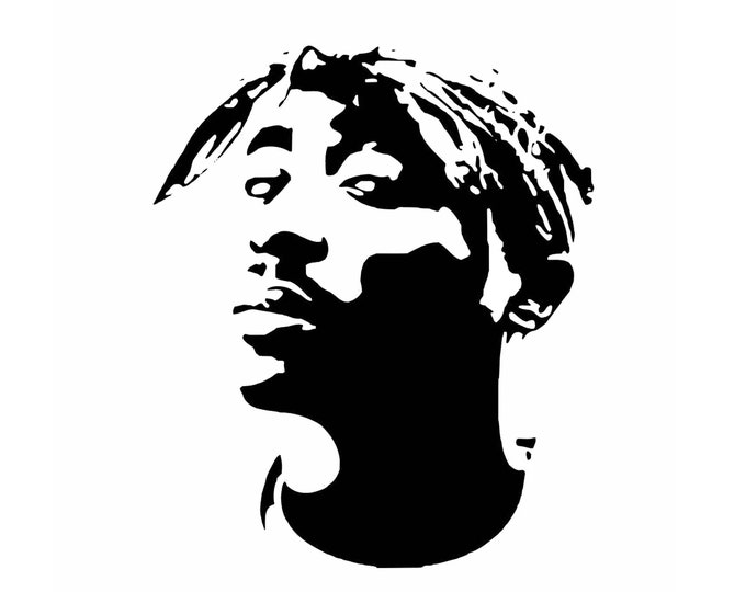 Tupac Shakur Stencil 2pac Stencil 2 Layers A3 Size Stencil - Etsy