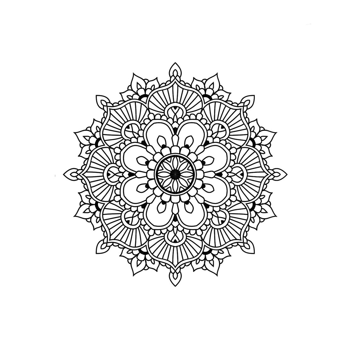 Mandala Reusable Stencil Sizes A3 A4 A5 Round Medallion Bohemian Modern ...