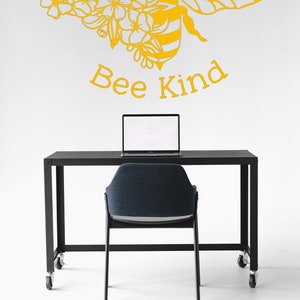 Bee Kind Quote Flowers BIG SIZES Reusable Mylar or Self Adhesive ...