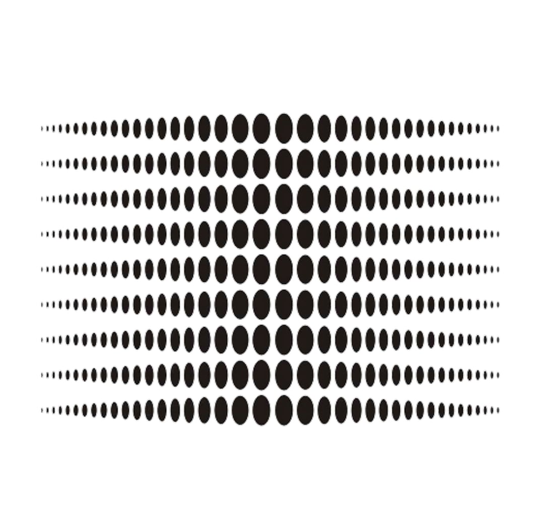 Optical Illusion Dots Stencil, Modern Art Decor, Reusable Mylar NO15 - Etsy