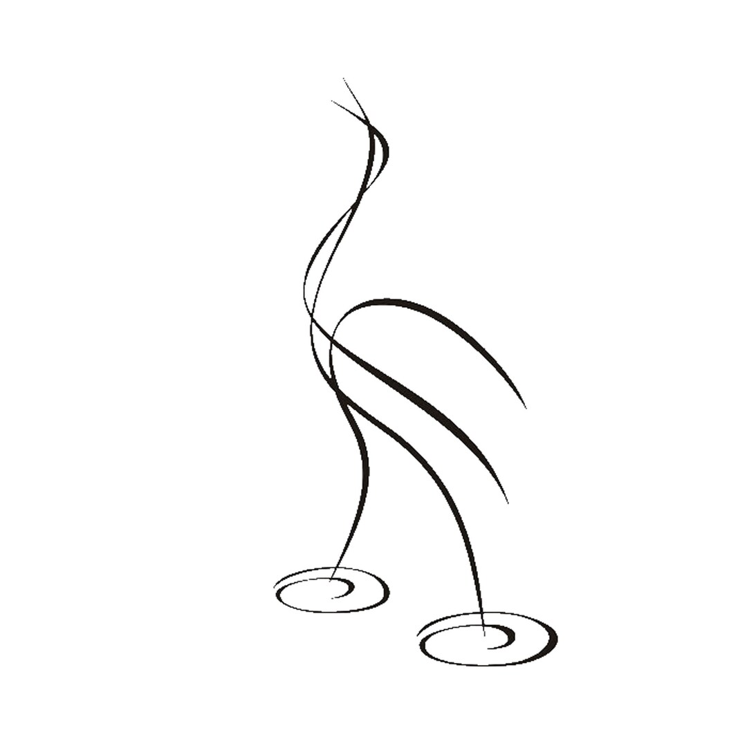 Heron Sketch Stencil - Reusable Mylar or Self Adhesive, Large Sizes ...