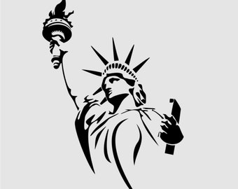 Statue of Liberty Stencil | Etsy