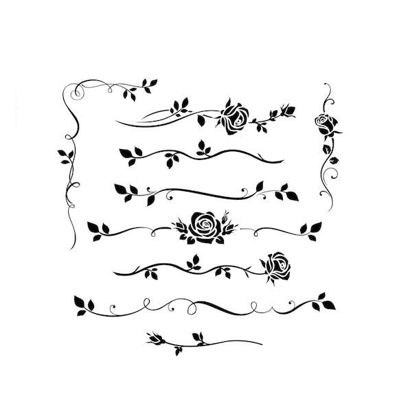 Roses Stencil - Etsy