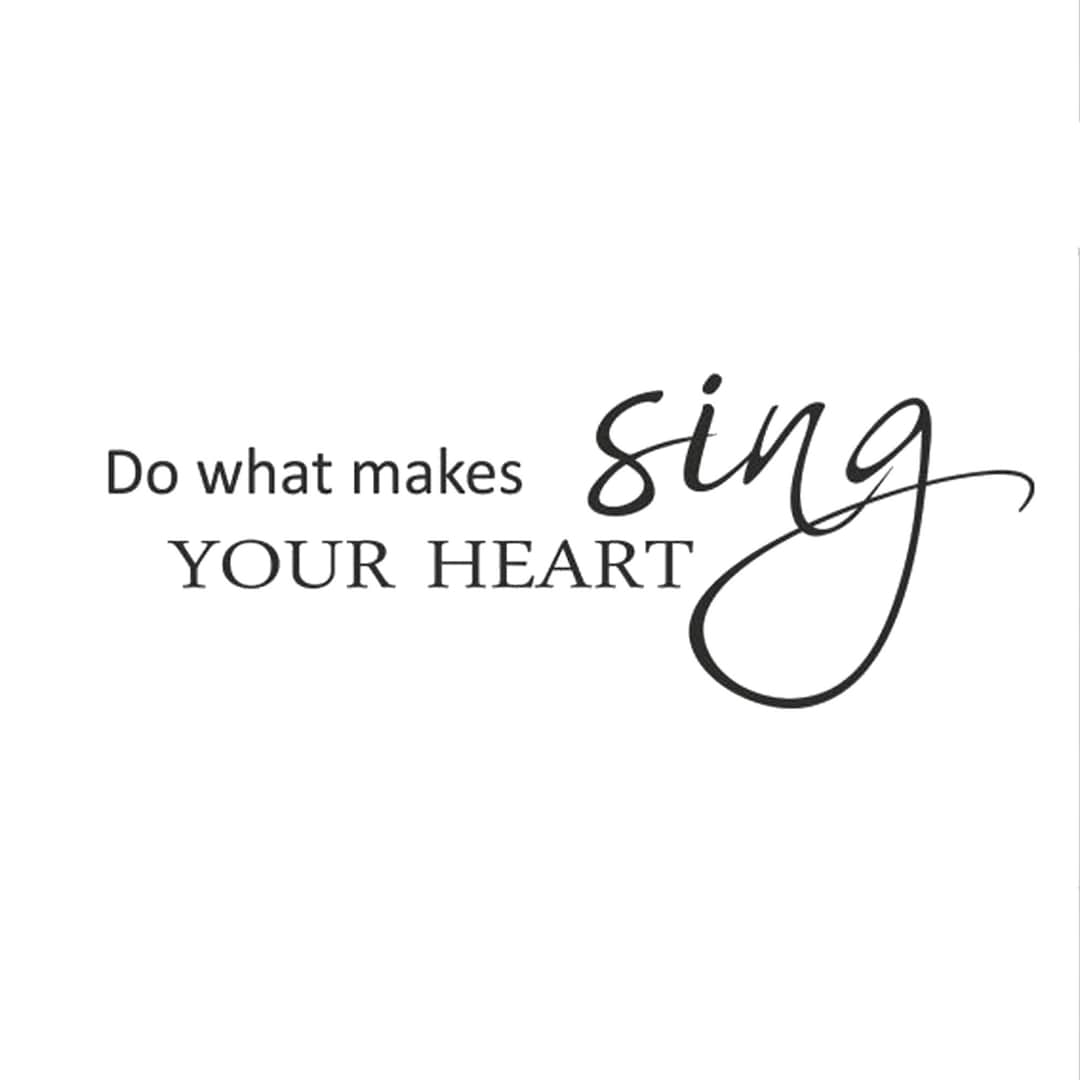 Do What Makes Your Heart Sing Stencil for Wall Art, Shabby Chic Decor ...