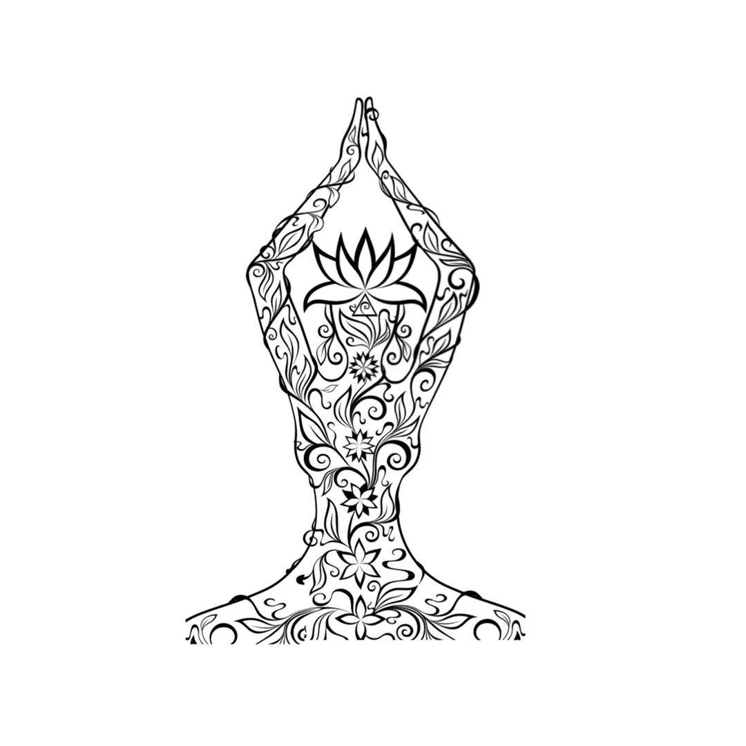 Yoga Namaste Mandala BIG SIZES Art Craft Reusable Mylar Stencil or Self ...