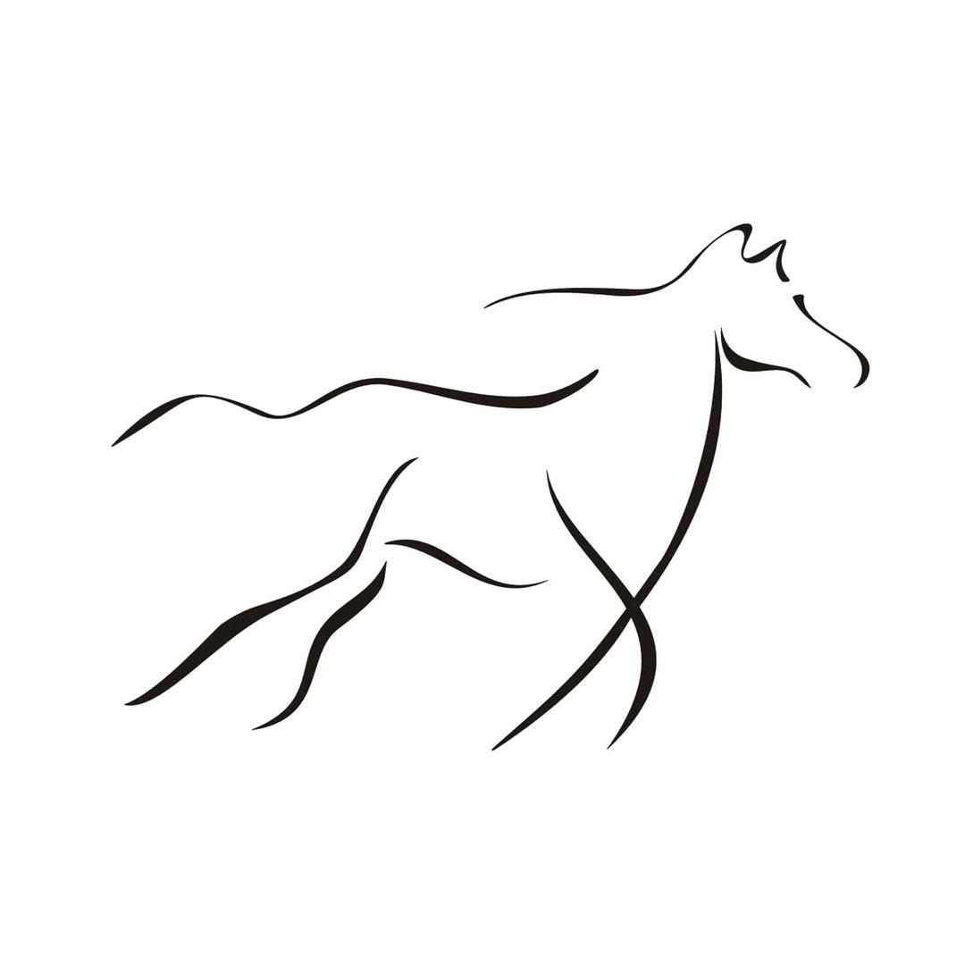 RUNNING HORSE Reusable Stencil Size A3 A4 A5 Romantic Shabby Chic Craft ...