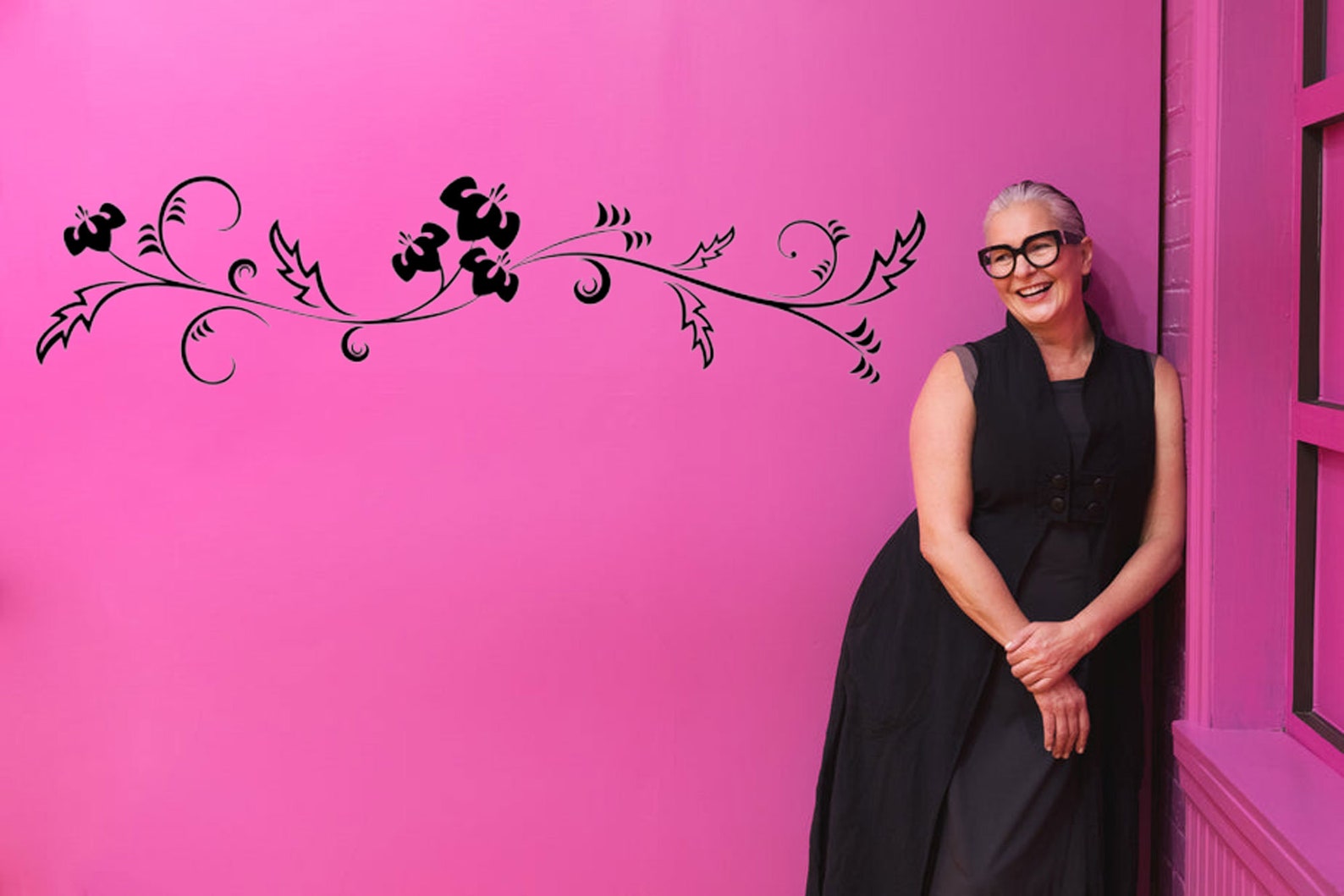 Floral Border BIG SIZES Reusable Stencil or Self Adhesive - Etsy