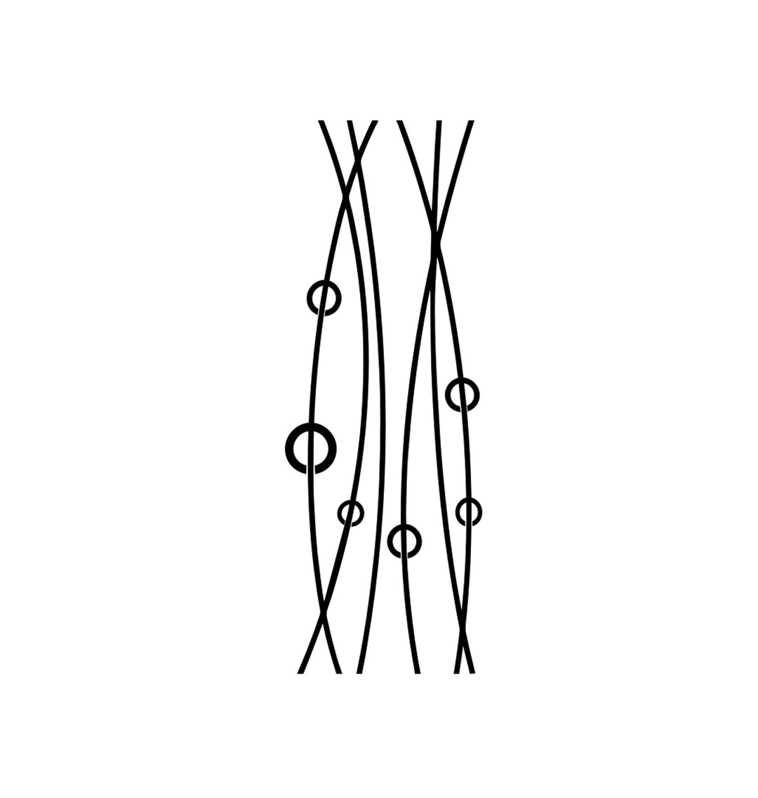 Bubble Lines BIG SIZES Reusable Stencil or Self Adhesive Stencil Home ...