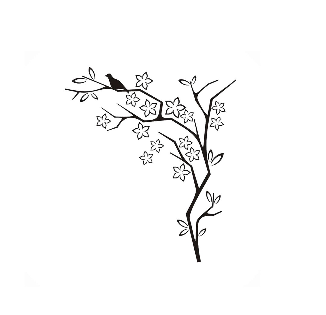 CHERRY BUSH Reusable Stencil Sizes A5 A4 A3 Romantic Shabby Chic Craft ...