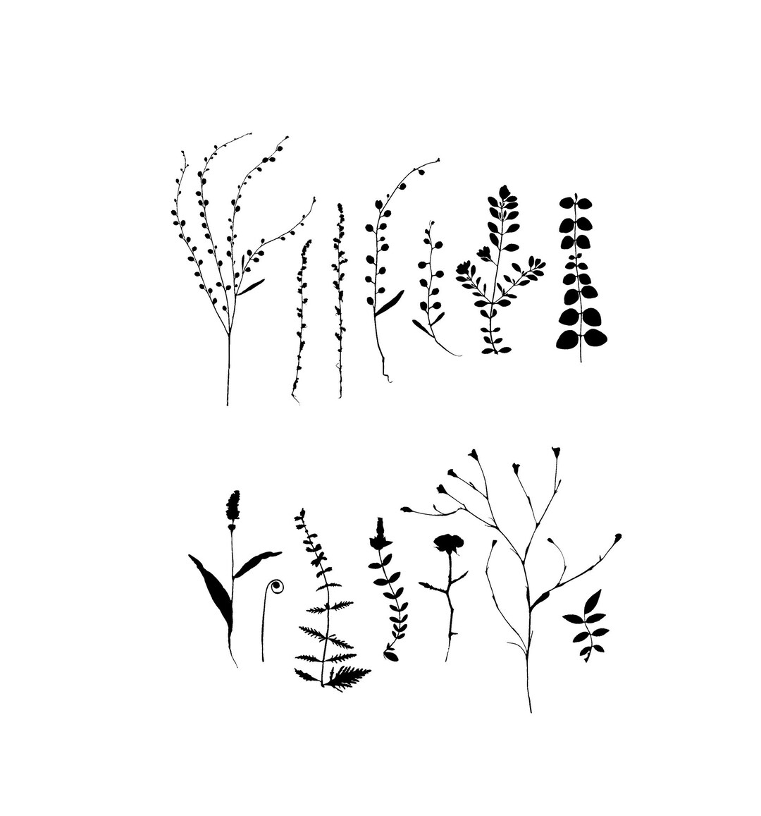 Wild Grass Stencil Set: Reusable Mylar or Self Adhesive - Etsy