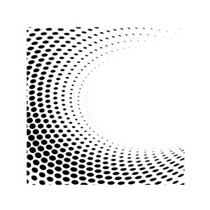 Modern Dots Optical Illusion BIG SIZES Art Craft Reusable Mylar Stencil ...