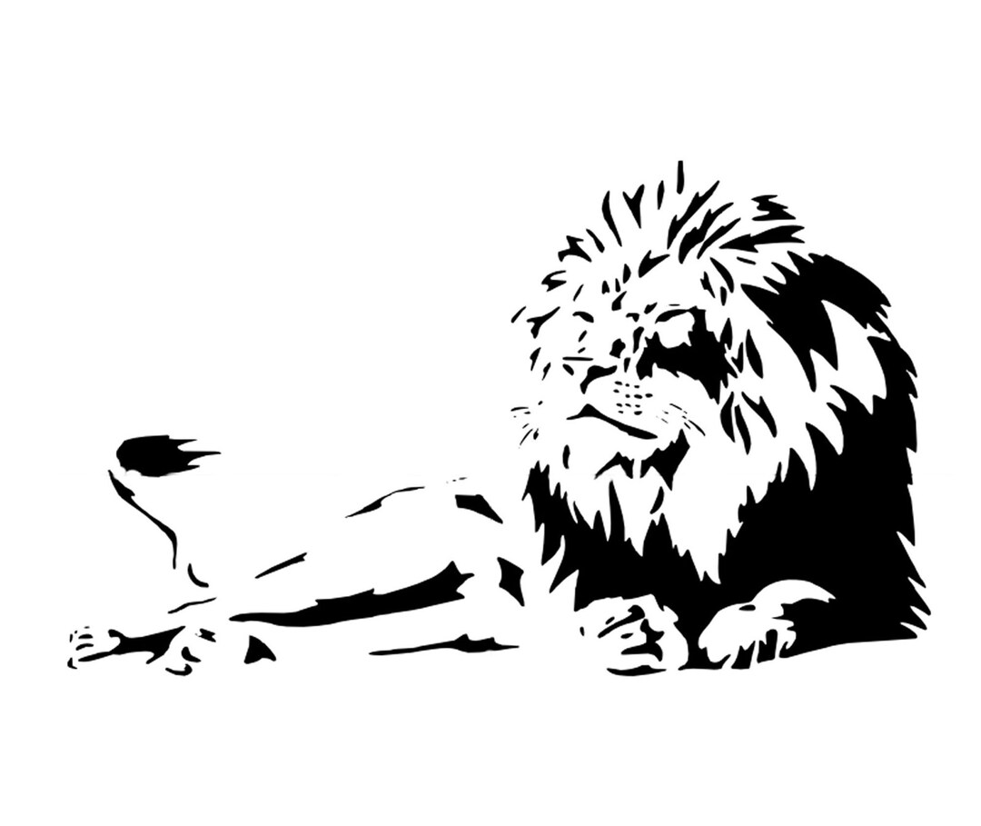 Lion Artistic Sketch Sizes A5 A4 A3 Reusable Stencil Modern - Etsy