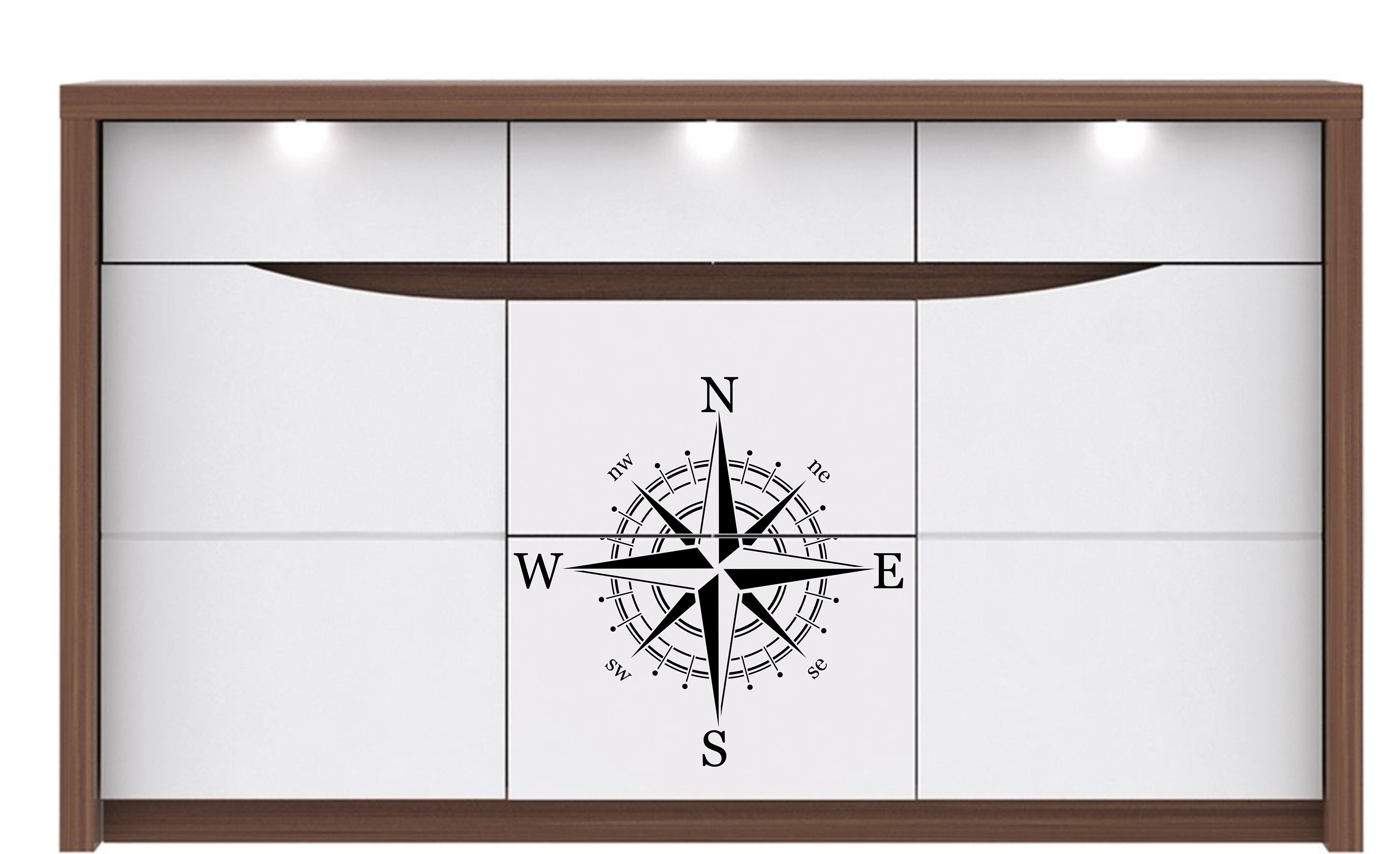 Wind Rose Navigation Compass Reusable Stencil A5 A4 A3 Travel - Etsy