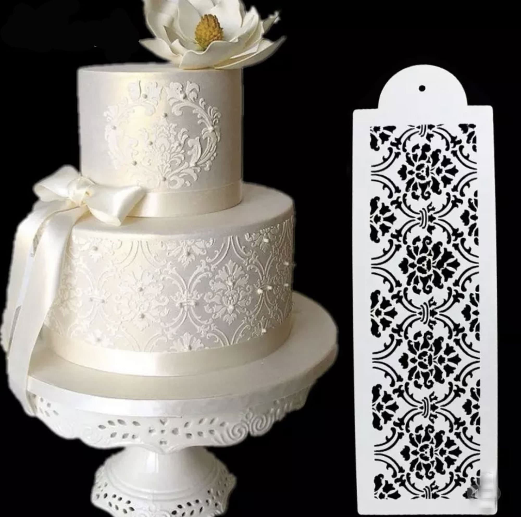 Ornament Border Baroque Size A4 Reusable Stencil Shabby Chic Cake Decor ...