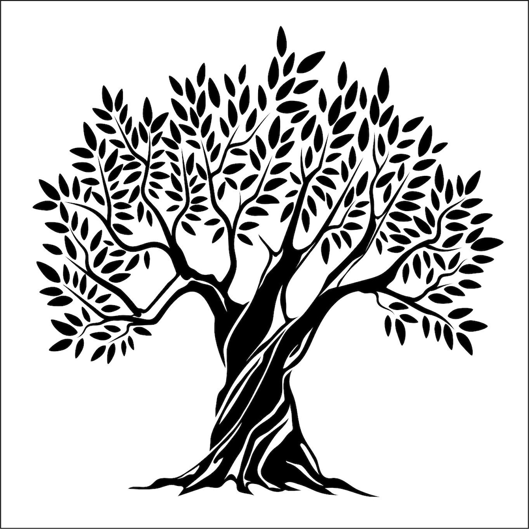 Oak Tree BIG SIZES Reusable Mylar Stencil or Self Adhesive Stencil Art ...