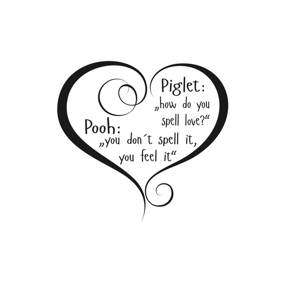 Winnie the Pooh Piglet Quote Stencil, Reusable Mylar or Self Adhesive ...