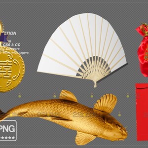 Chinese Photoshop Overlays, Photo Overlays, Chinese New Year Digital ...
