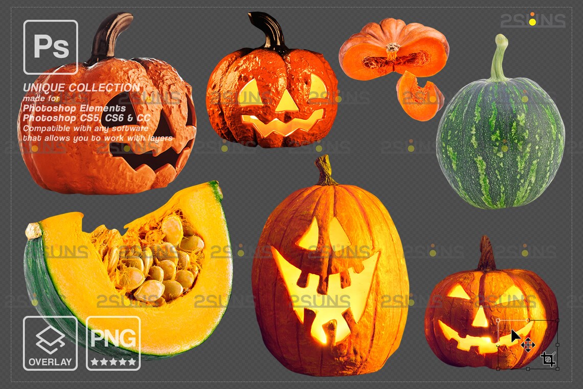 Pumpkins MEGA PACK 159 Halloween Overlay Halloween Photoshop - Etsy