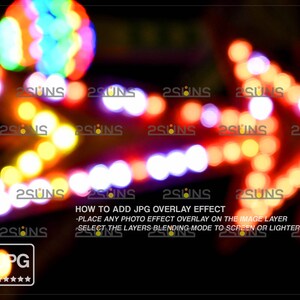 Neon Photoshop Overlays, Bokeh Overlays, Neon Background, Neon Light ...
