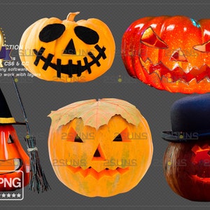 Pumpkins MEGA PACK 159 Halloween Overlay, Halloween Photoshop Overlays ...