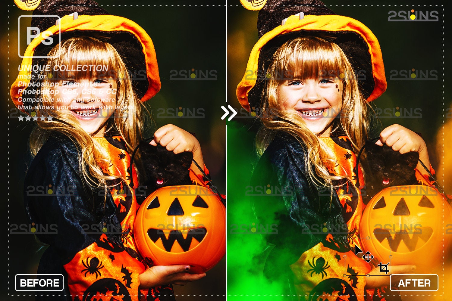 Halloween Overlay Ghost Overlay Photoshop Overlay Skull - Etsy