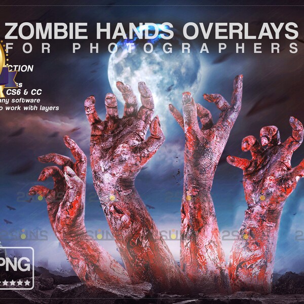Zombie Overlays - Etsy