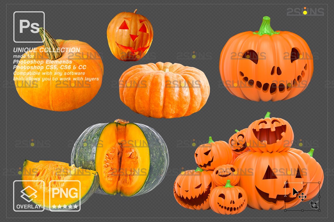 Pumpkins MEGA PACK 159 Halloween Overlay Halloween Photoshop - Etsy
