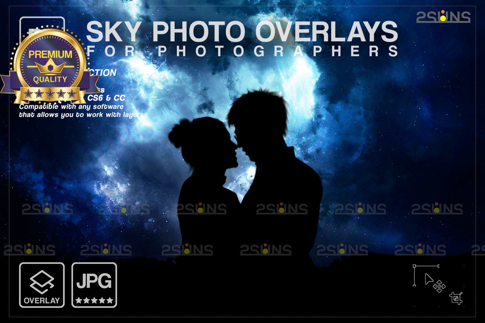 Night Sky Photo Overlay, Sky Overlay, Starry Night Photoshop Overlays ...