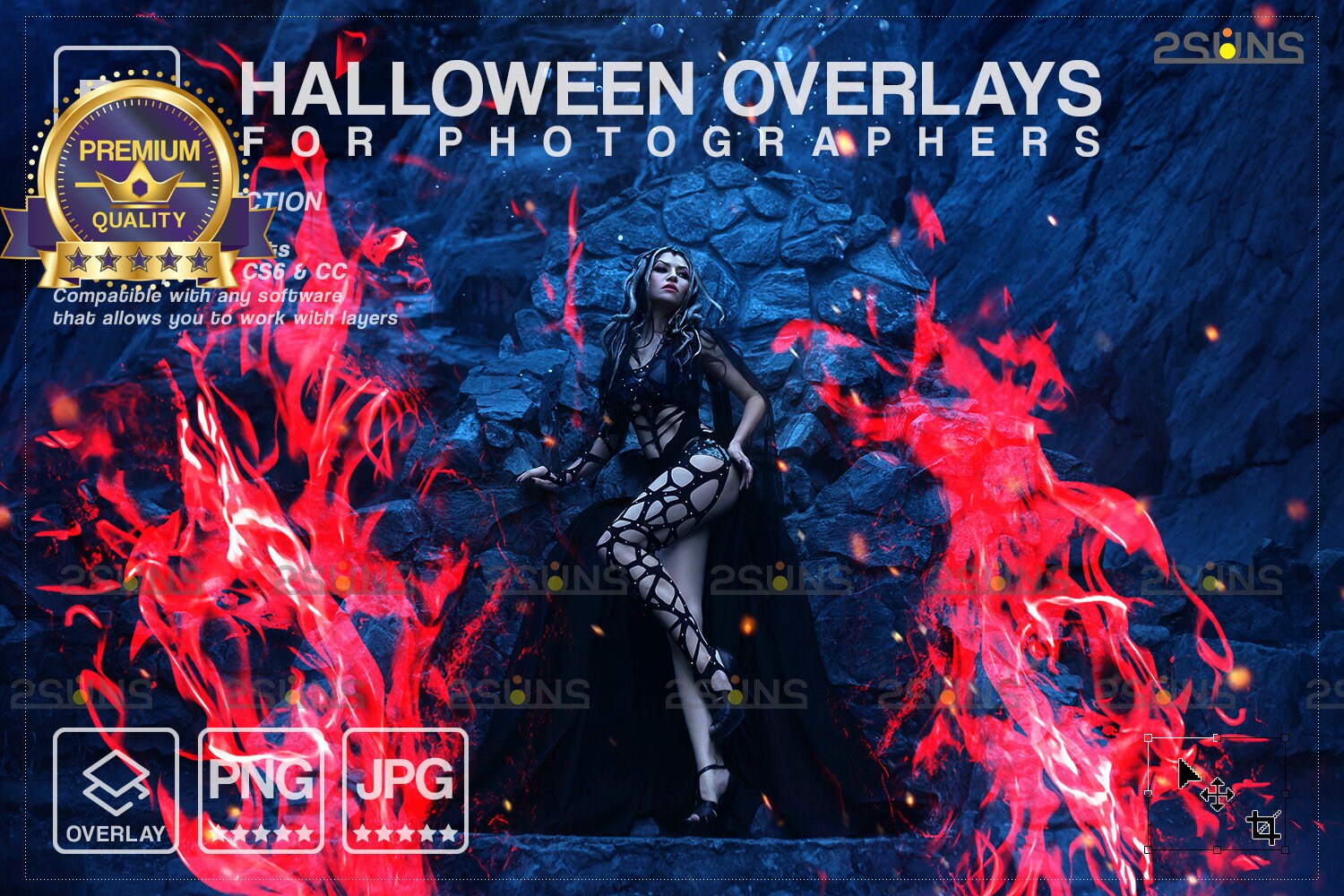 Burn Overlays Photoshop Overlays Halloween Overlay Flame - Etsy