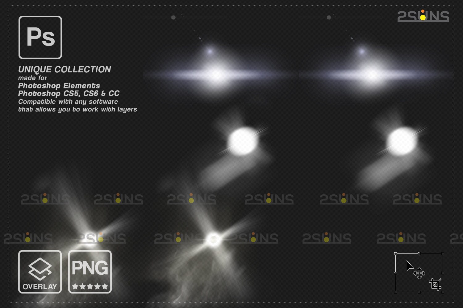 Car Headlights Photo Overlays Photoshop Overlay Stage Light - Etsy