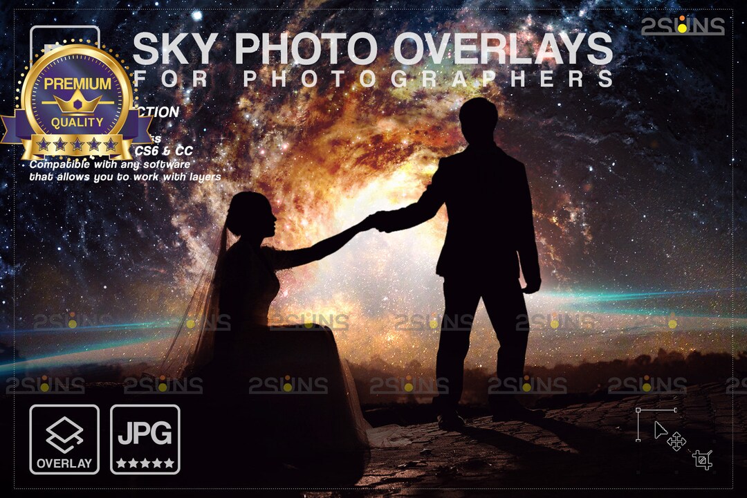 Night Sky Photo Overlay, Sky Overlay, Starry Night Photoshop Overlays ...