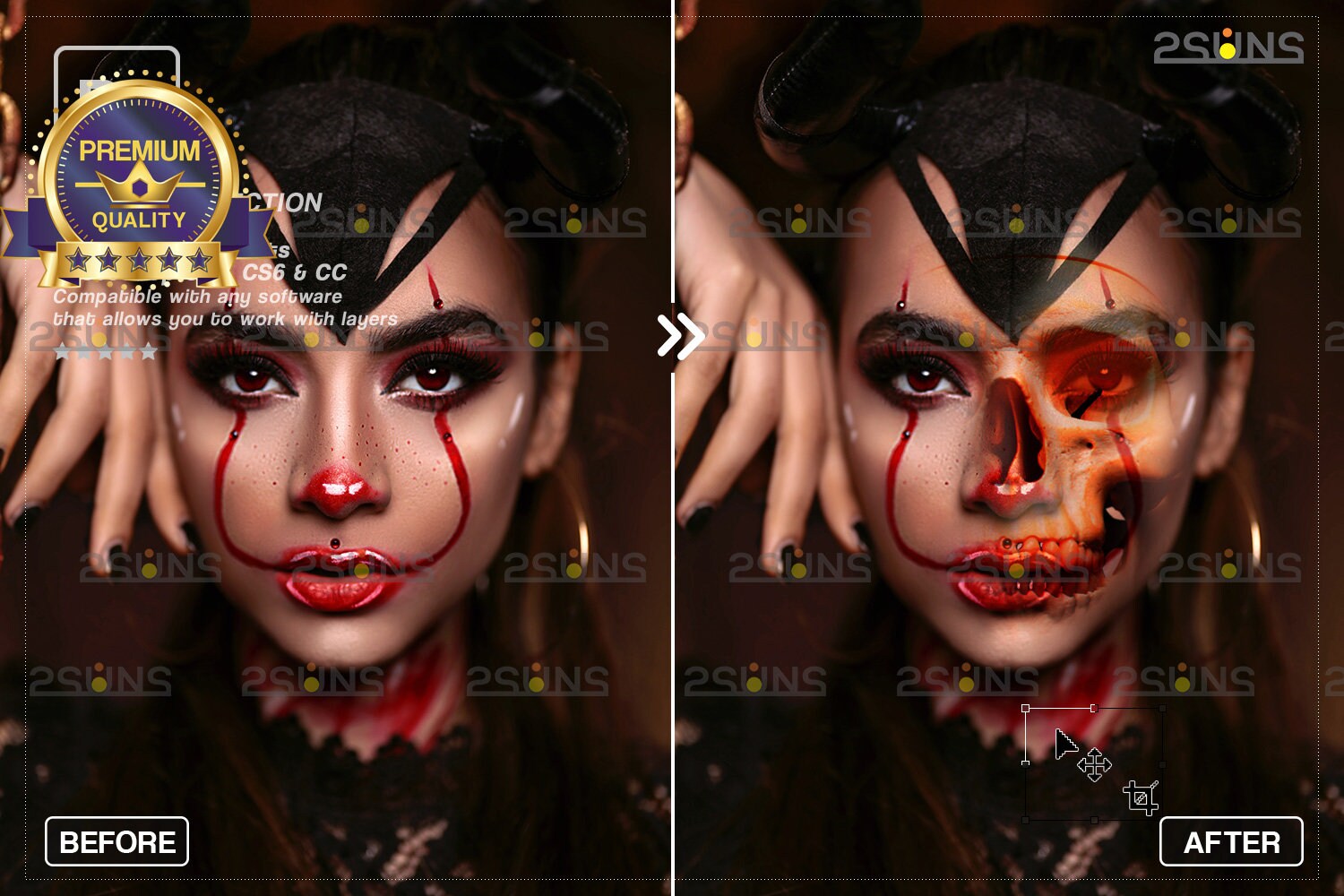 Halloween Overlay, Skull Png, Photoshop Overlays, Halloween Pumpkin ...