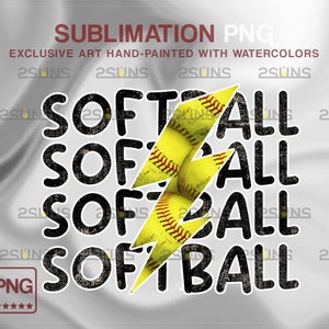 Softball PNG, Sublimation Design, Photo Overlay, Softball Overlay ...