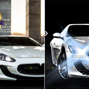 Car Headlights Photo Overlays, Photoshop Overlays, Stage Light Overlay ...