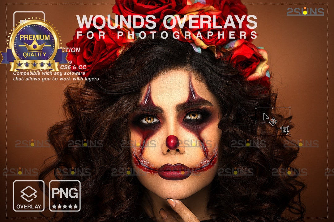 Halloween Overlay, Photoshop Overlays, Blood Splatter Photo Overlays ...