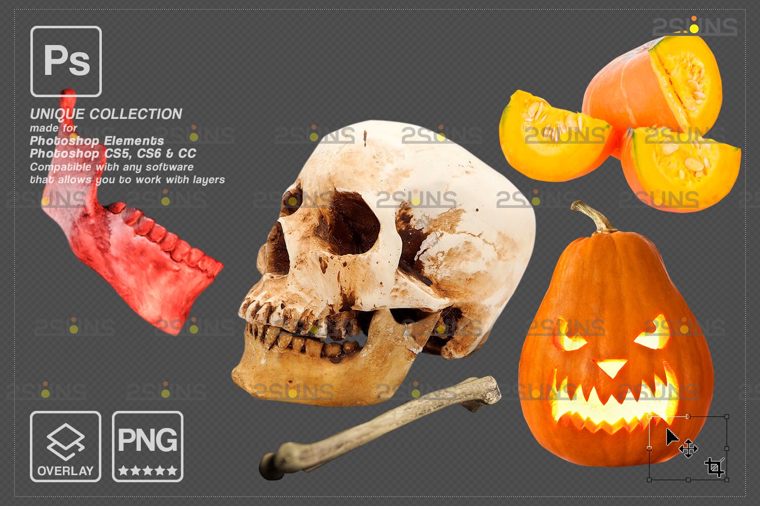 Halloween Overlay Halloween Pumpkin Overlay Photoshop - Etsy