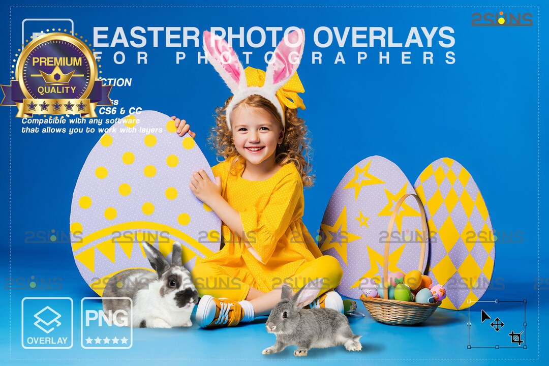 Easter Digital Backdrops Photo Overlay Easter Bunny Overlay - Etsy